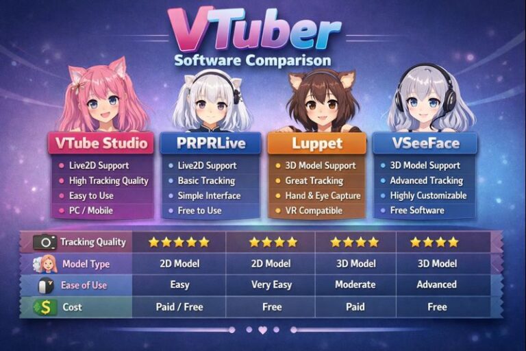 VTuber Software Comparison